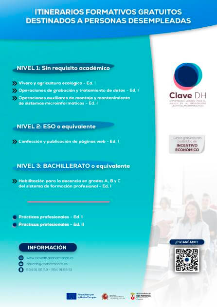 Abierta a inscripciones la primera convocatoria de itinerarios formativos gratuitos del programa ...